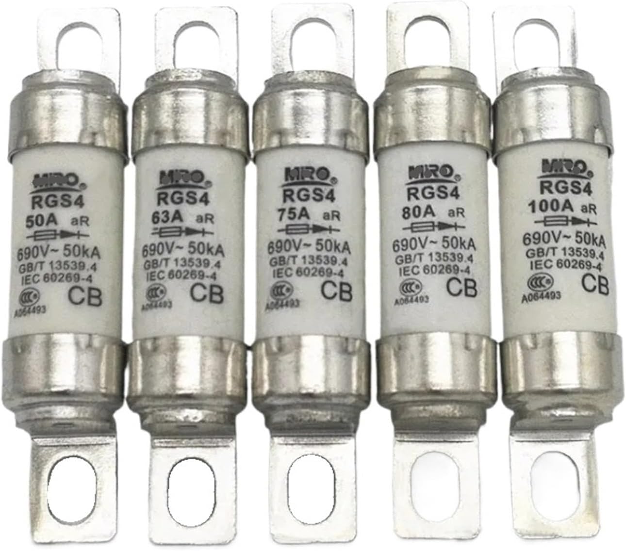 Amazon.com: BAWAZINA RGS4 1000V 40A 50A 63A 75A 80A 90A 100A Fuse（5PCS ...