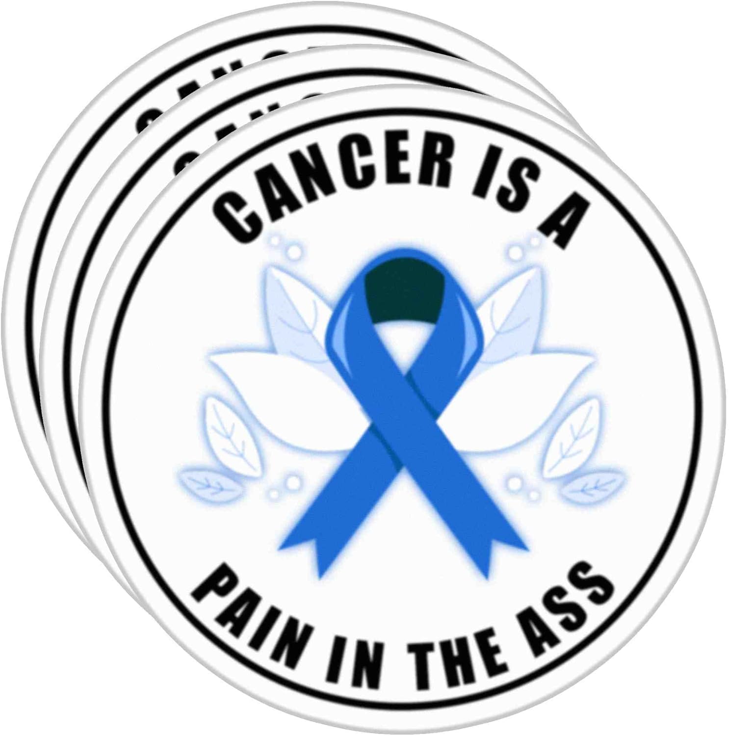 Amazon.com: Colon Cancer Awareness Sticker Pack 3pcs 3x3" Colonoscopy ...