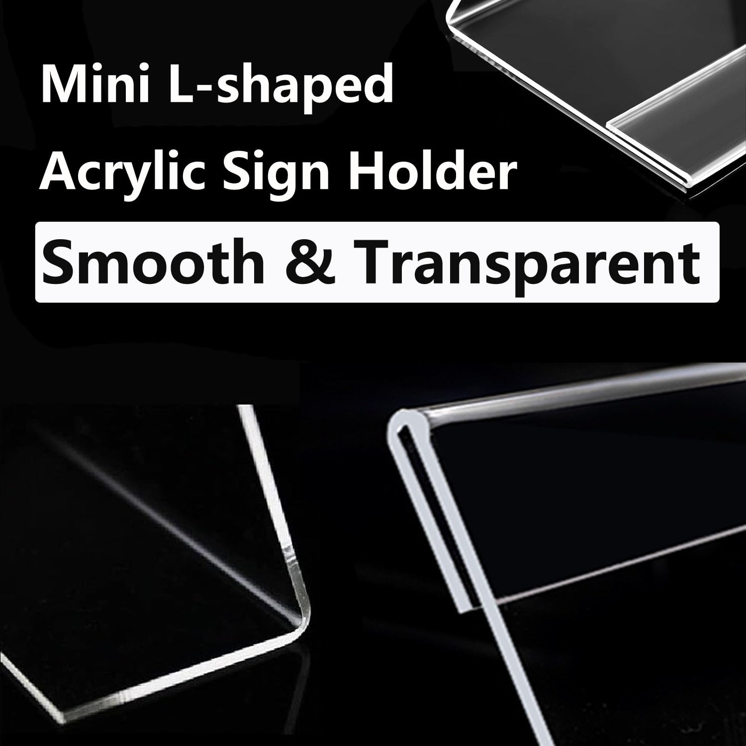 Clear Sign Holder Buy Small Acrylic Sign Holder, 30 PCS Name Card Price ...