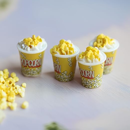 Amazon.com: Realistic Miniature Popcorn Buckets: 10pcs, Resin Food Prop ...