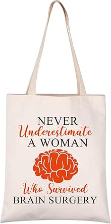 Amazon.com: VAMSII Brain Surgery Recovery Tote Bag Brain Surgery ...