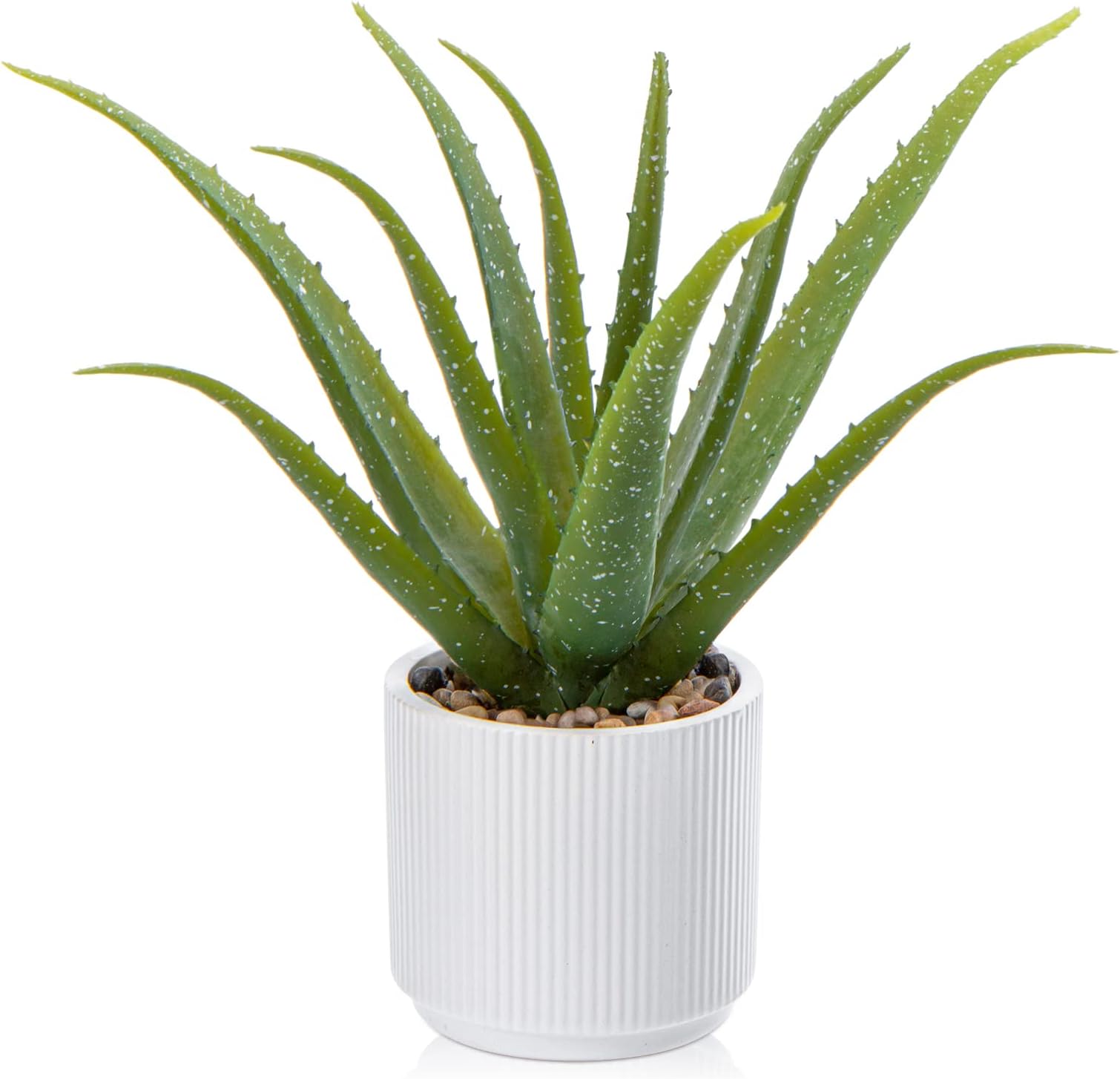 Amazon.com - Large Faux Agave Plant 13" Artificial Aloe Vera Plant Fake ...