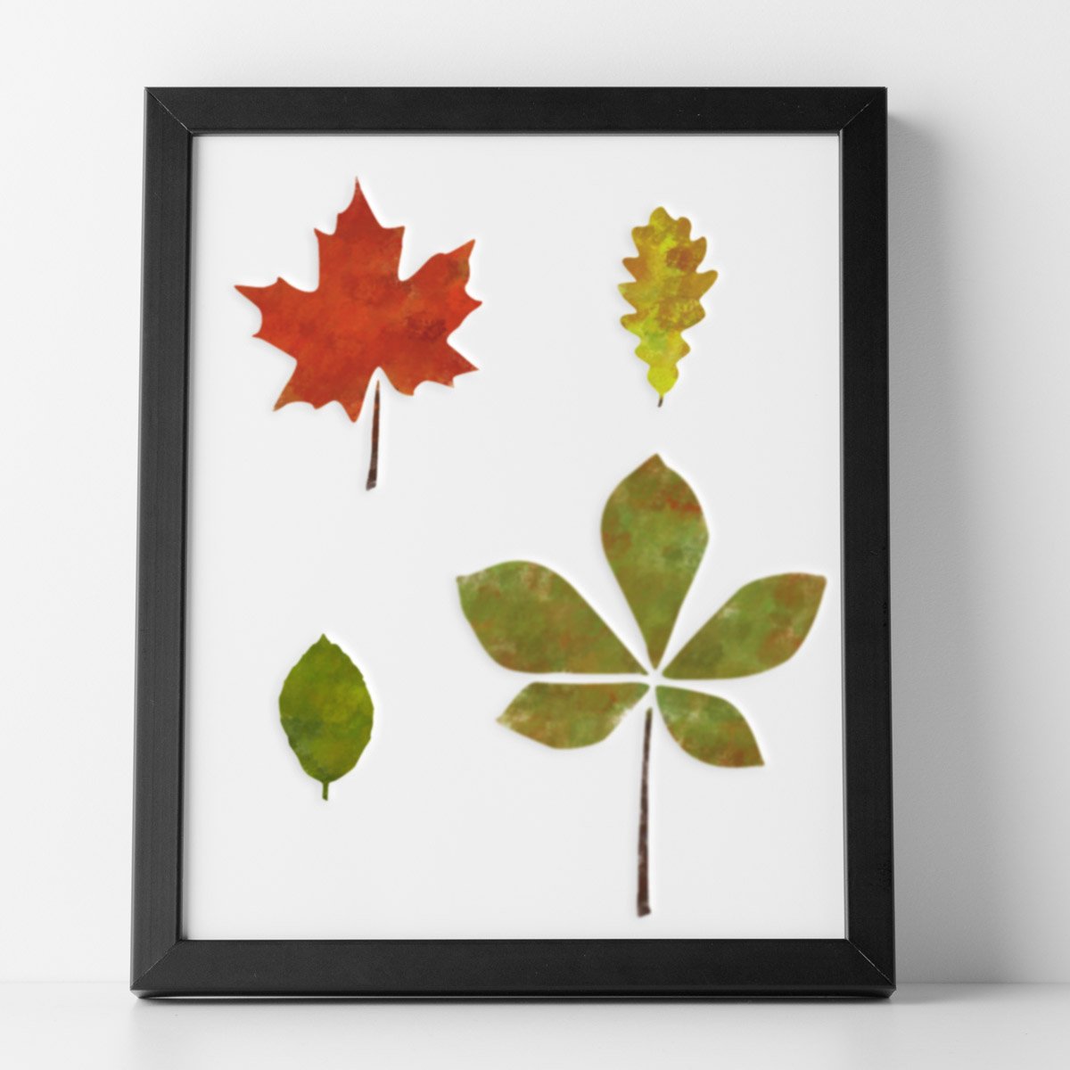 CraftStar Leaf Stencil Set – 5 Different Leaf templates on an A4 Sheet ...