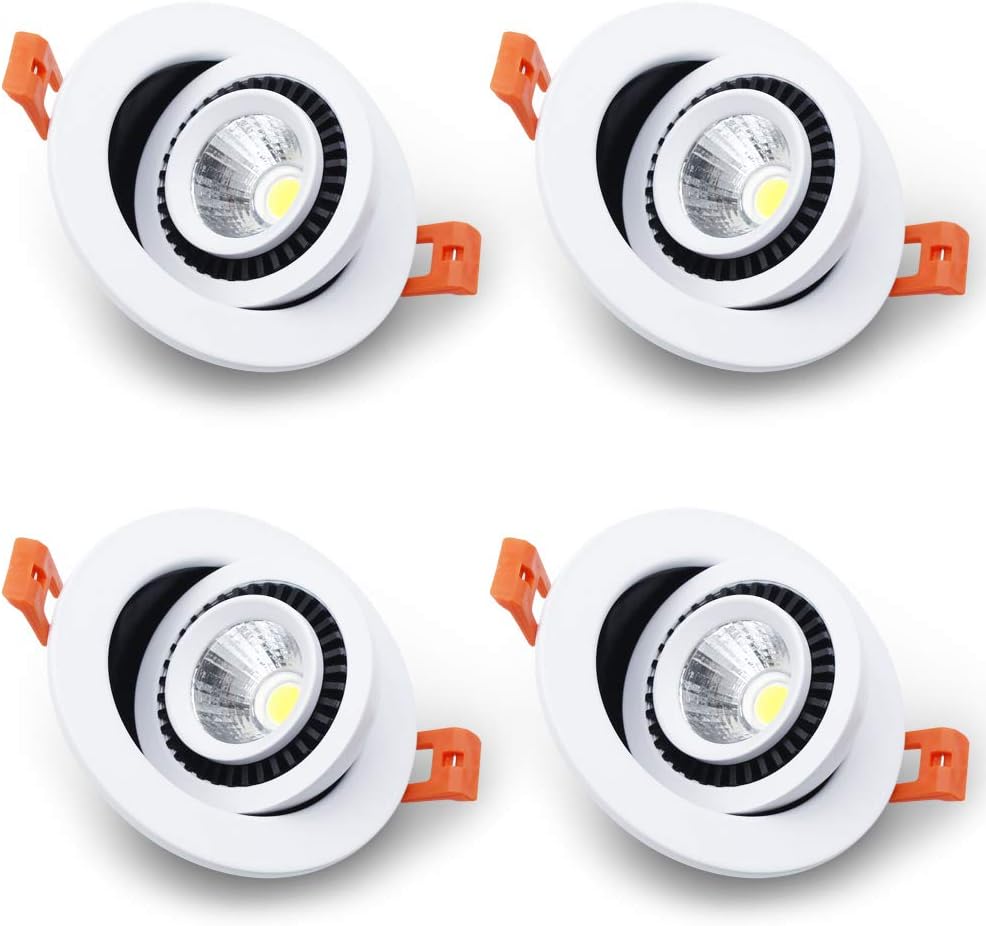 3 inch Dimmable LED Recessed Lighting, 110V 5W, 3000K Warm White TaI ...