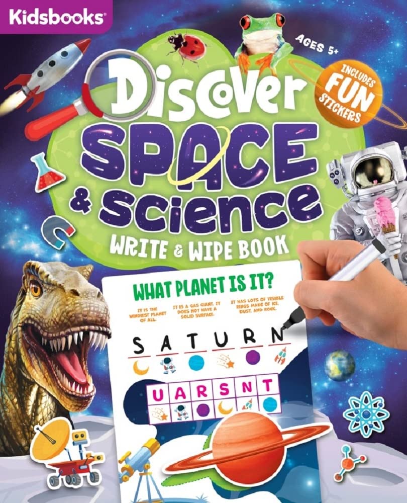 Discover Space & Science: Write & Wipe Book-Includes Write-and-Wipe Pen ...