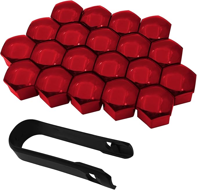 Amazon.com: Damwot 20PCS Lug Nut Covers, 21mm Hexagonal Nut Covers with ...