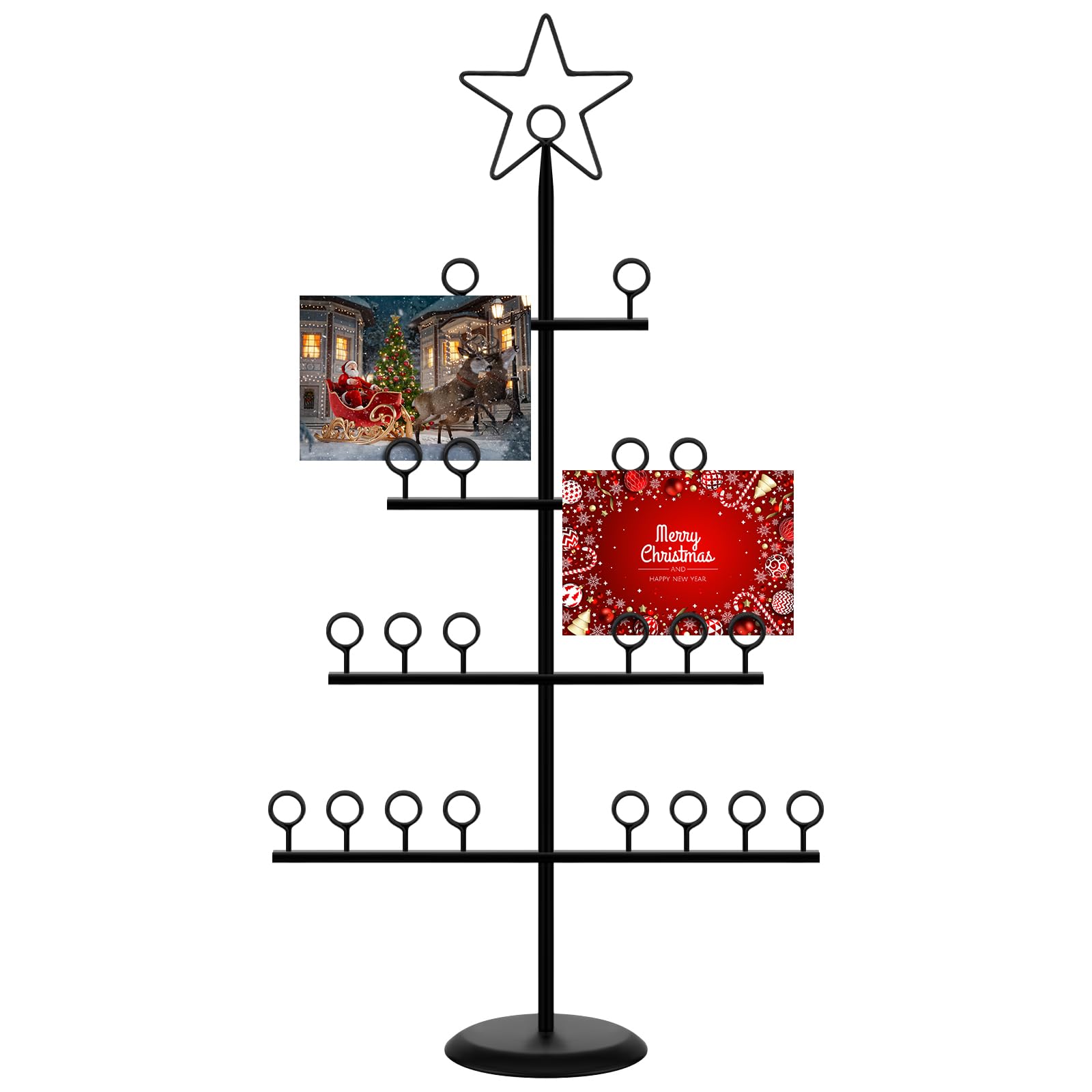 Amazon.com: Cinnvoice 24.5" H Christmas Tree Card Holder Decorative ...