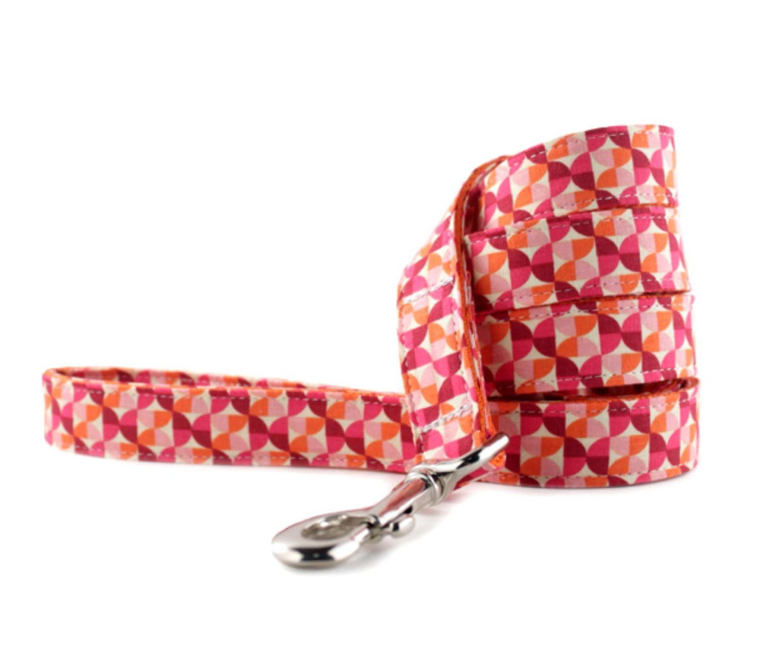 Amazon.com: Orange Pink and White Geometric Shape Dog Leash : Pet Supplies