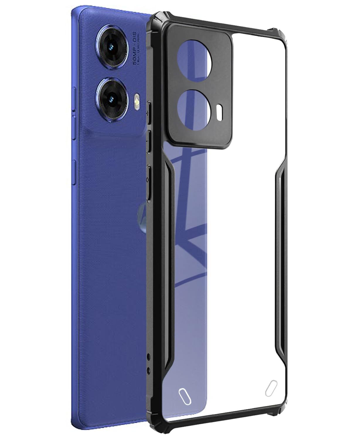 Spazy Case® Moto G85 5G Back Cover | Transparent Crystal Clear Hard PC ...