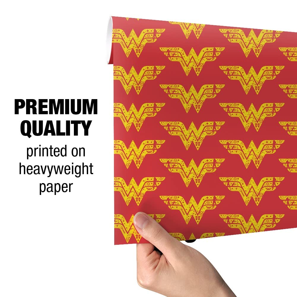 Wonder Woman Wrapping Paper Camelot Cotton Fabrics DC Comics Fat