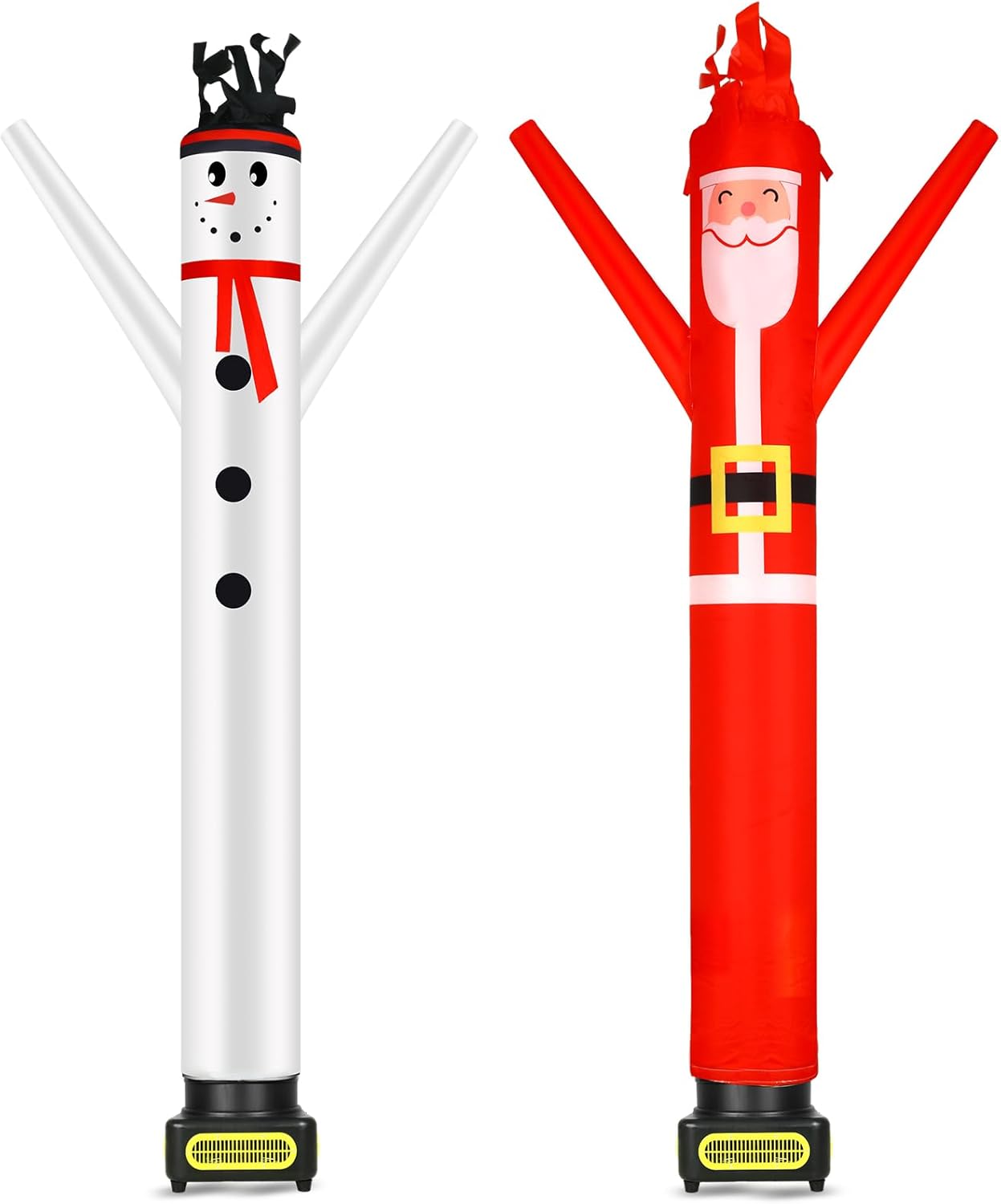 Shappy 2 Pcs 20 Ft Christmas Inflatable Tube Man Santa Claus Inflatable ...