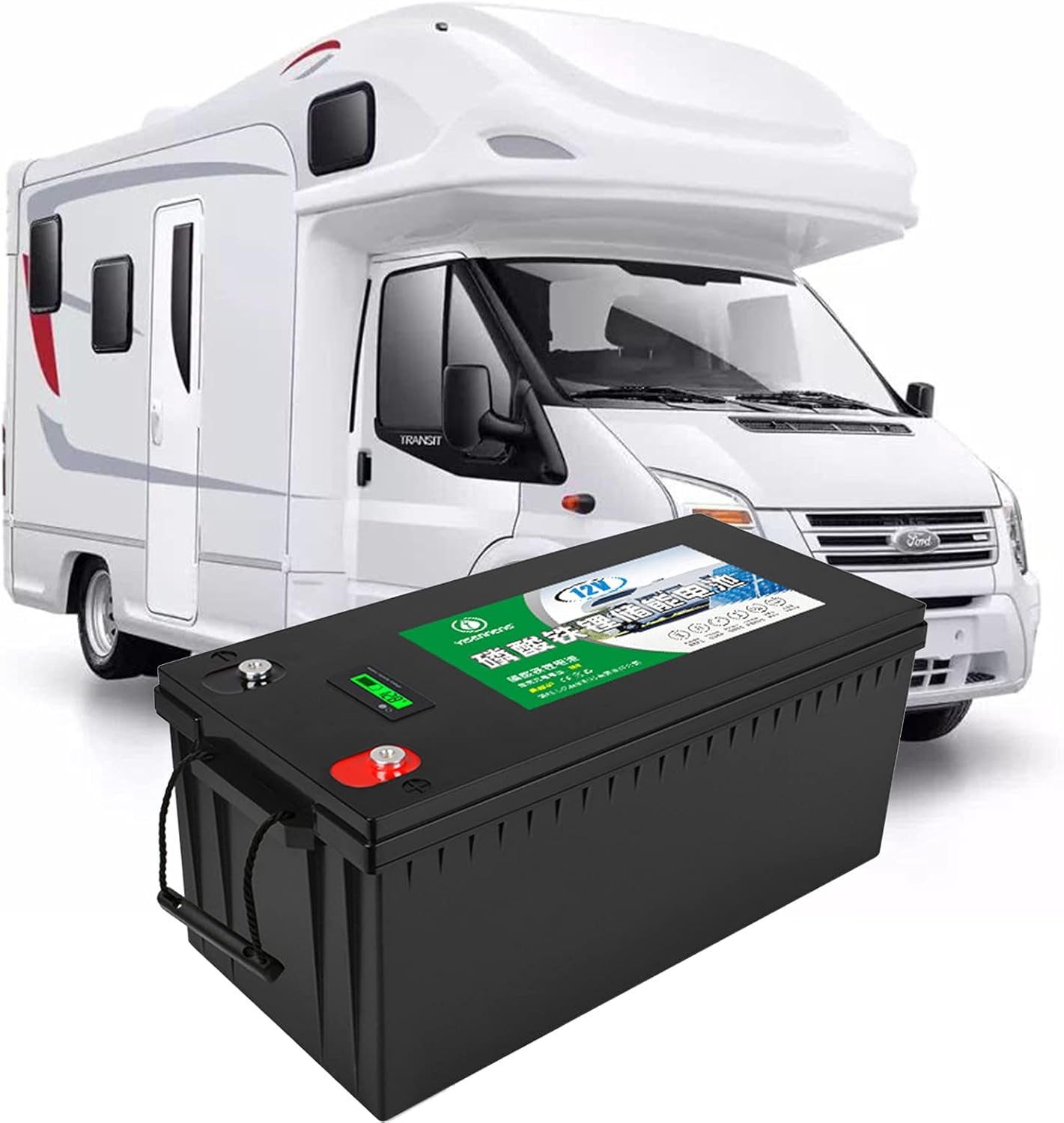 Amazon.com: 12V 400AH Portable 2000+ Cycles Solar Charging LiFePO4 Deep ...
