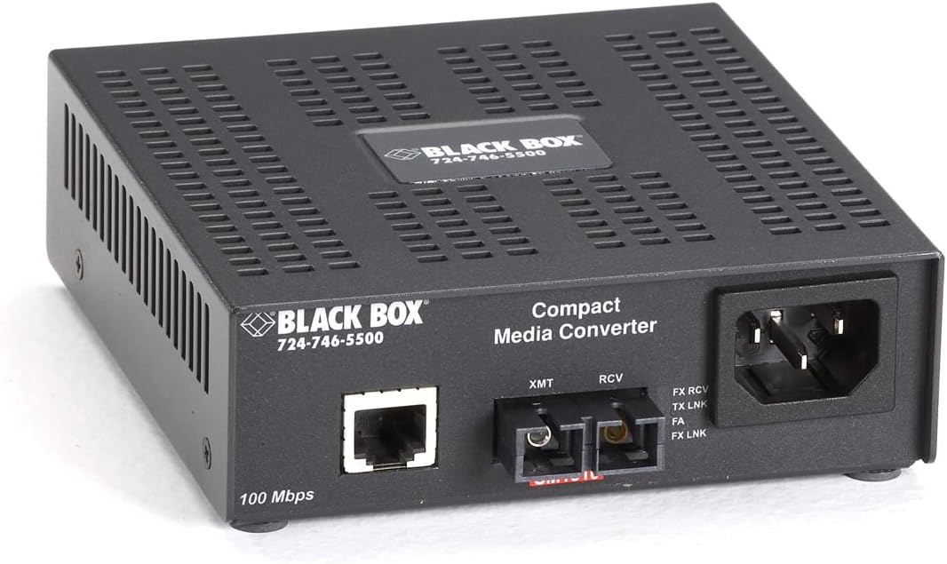 Conversor de mídia Black Box Corporation Fast Ethernet Singlode 1310 NM ...