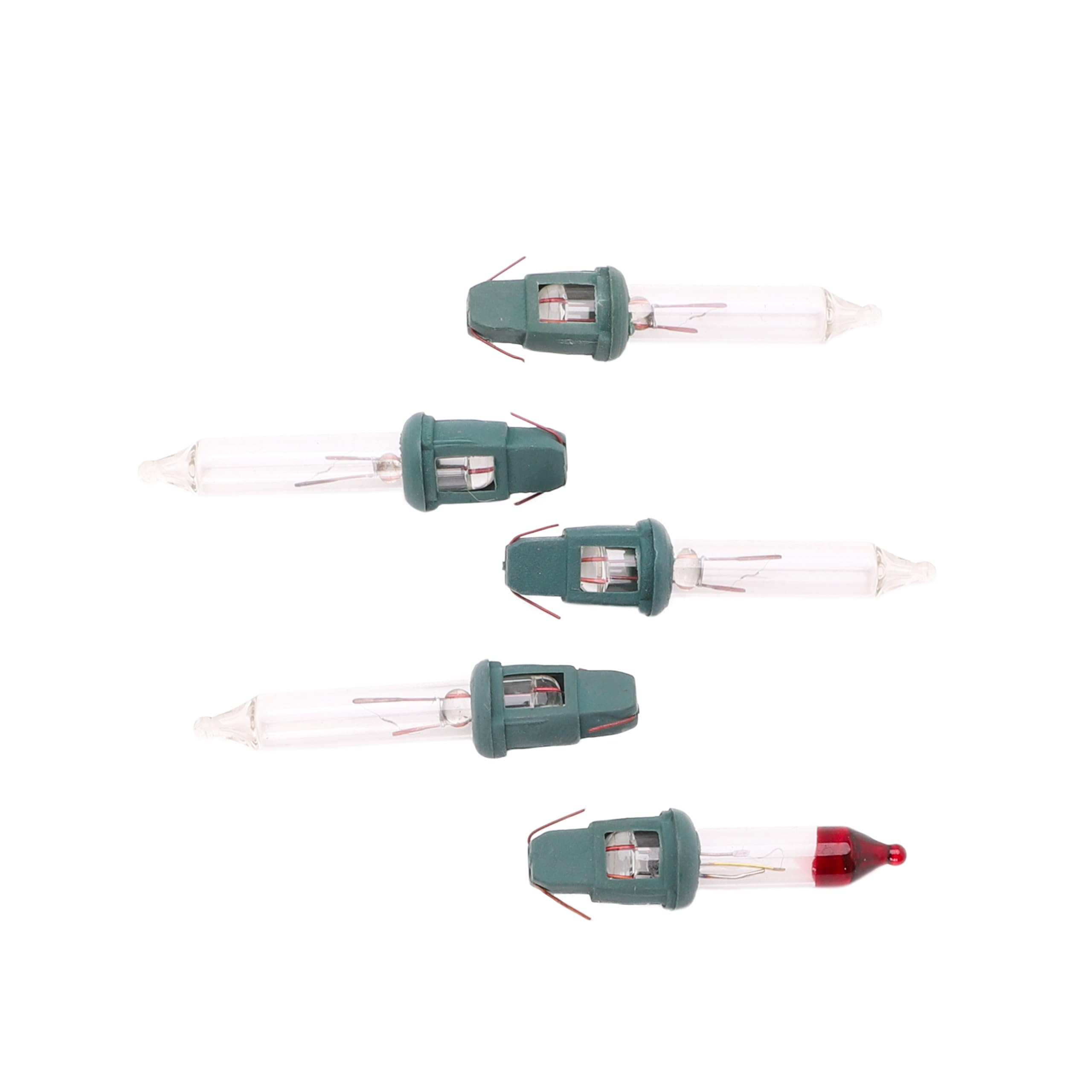 4 Clear Push In Spare Bulbs 2.4v 0.45w & 1 Flasher Bulb (SB240 ...