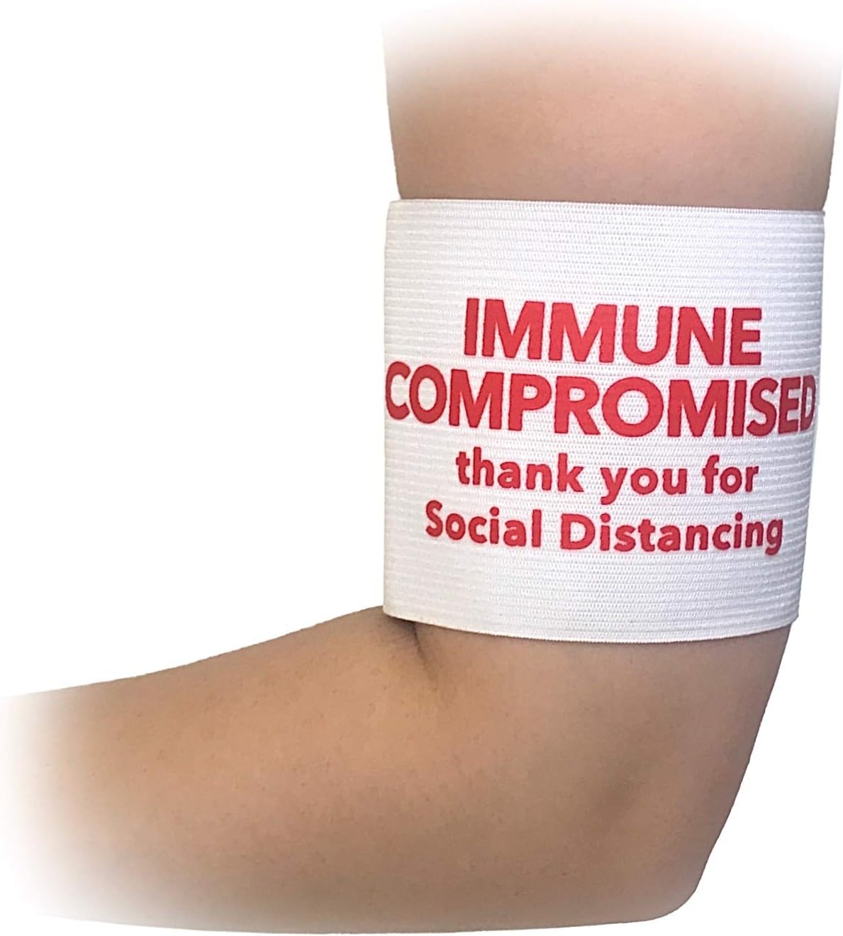 Immune Compromised Armband, Wearable Signage Shows You Require Social ...