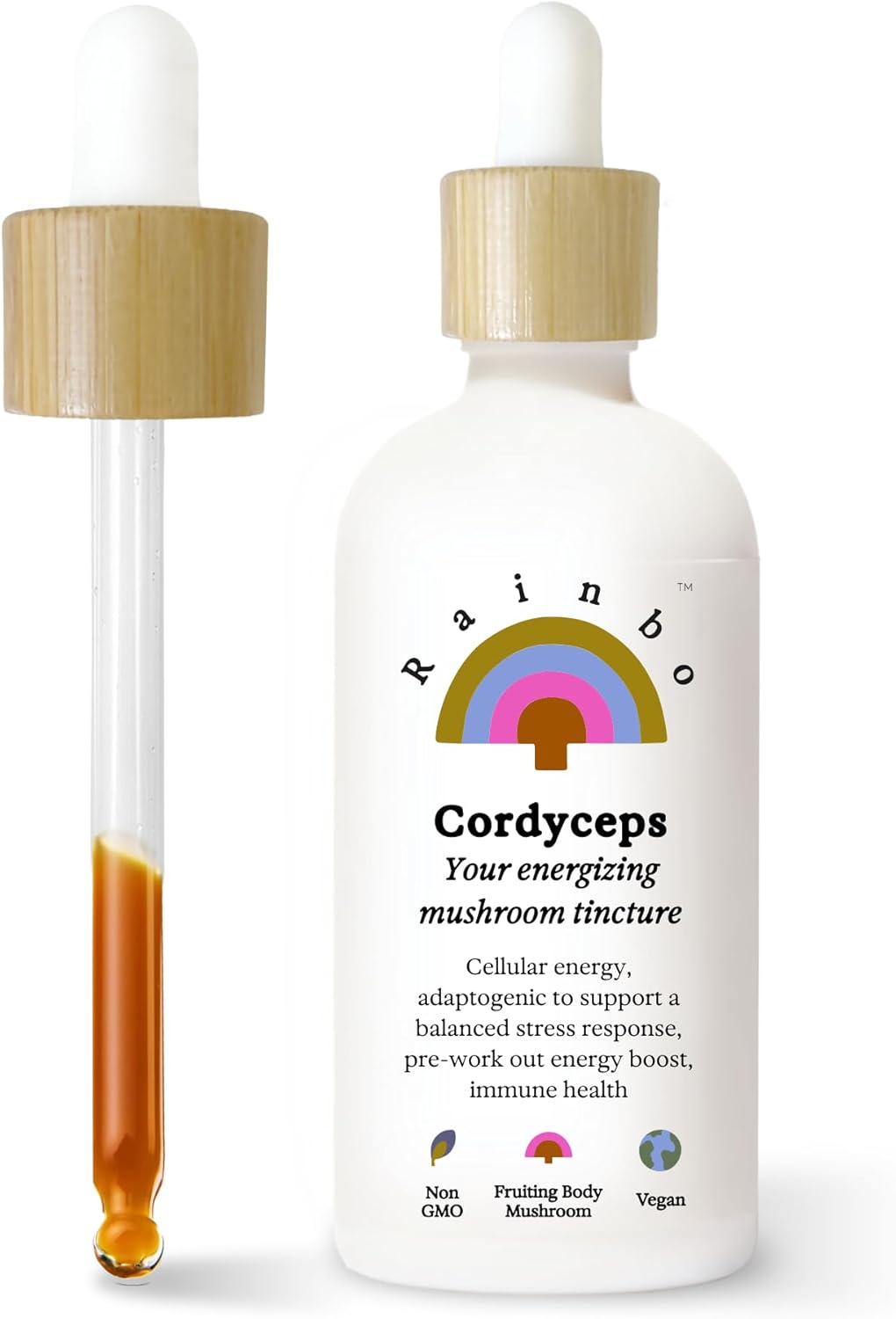 Amazon.com: Rainbo Cordyceps Mushroom Tincture, Dual Extract Cordyceps ...