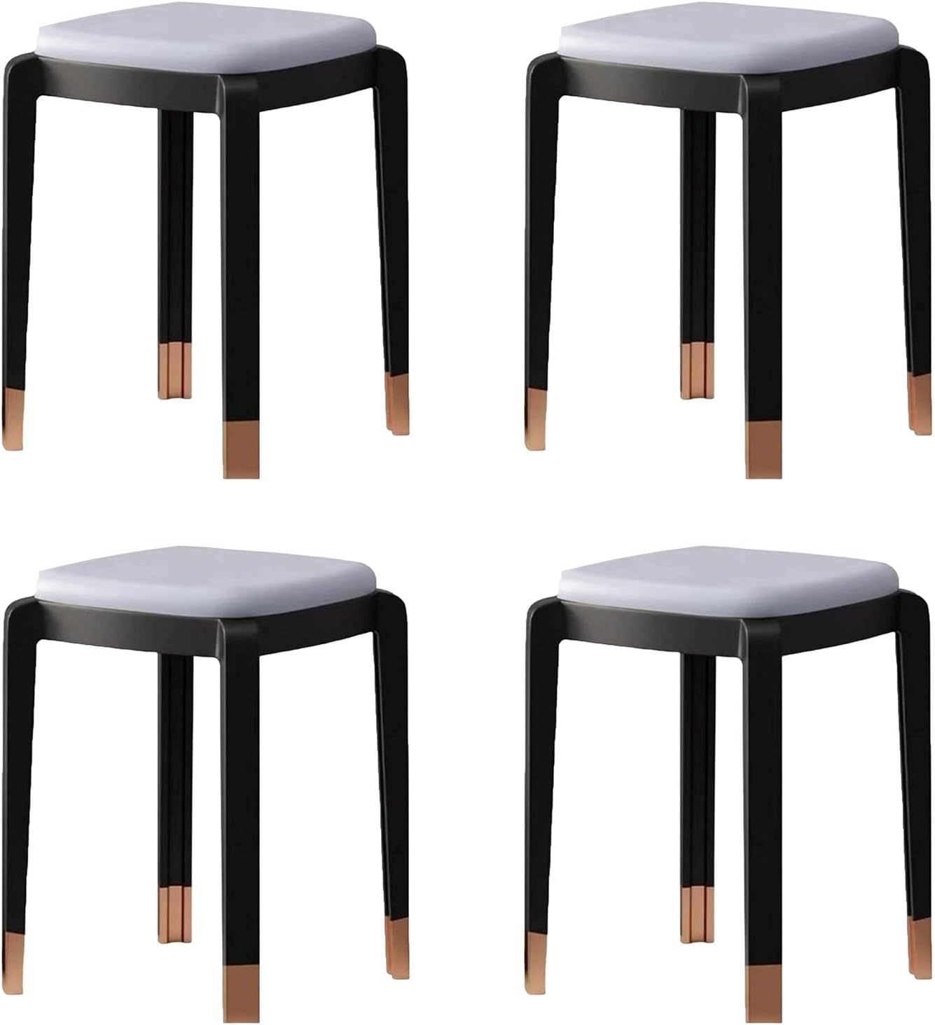 Hsiock Set Of 4 Stacking Stools,Square NestingFour-legged Stool With ...