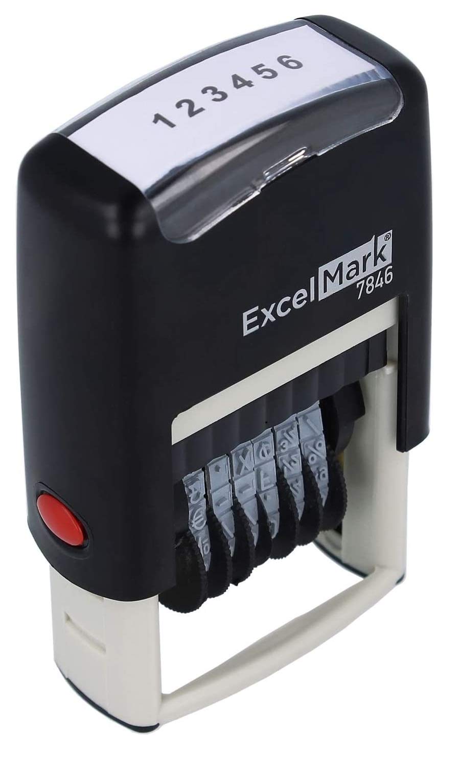 Number Stamp, Self Inking, Red Numbering Stamp, 6 Digit : Amazon.in ...
