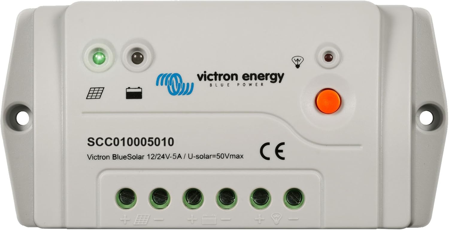 Amazon.com : Victron Energy BlueSolar PWM-Pro 5A Solar Charge ...