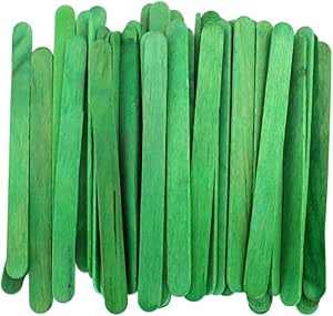 Perfect Stix Green Craft Sticks. 4.5 inches Pack of 100 Count : Amazon ...