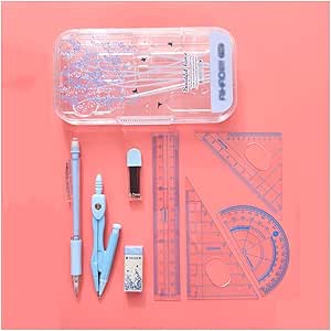 Amazon.com: EARSHOT Drafting Tools Compass Ruler Set Student Geometry ...