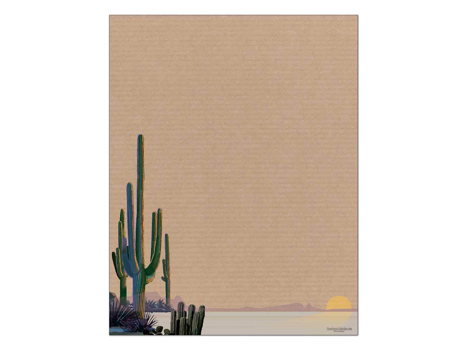 Buy Western Stationery - 8.5 x 11 - 60 Cacus Letterhead Sheets ...