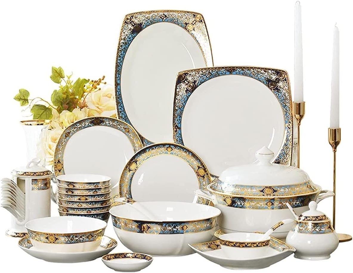 Amazon.com | Ceramic Dinnerware Sets, Luxury Dishes Set Gift - 80 Piece ...
