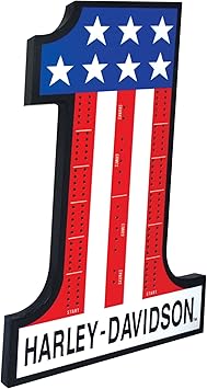 Amazon.com: Harley-Davidson Cribbage Board #1 Dark Custom Skull, 12 x 8 ...