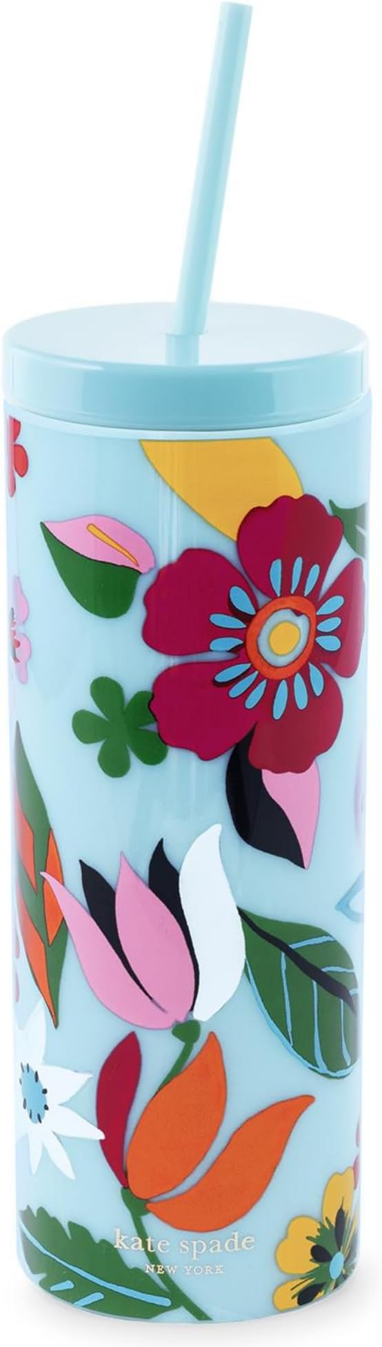 Amazon.com | kate spade new york Acrylic Tumbler with Lid and Straw, 24 ...