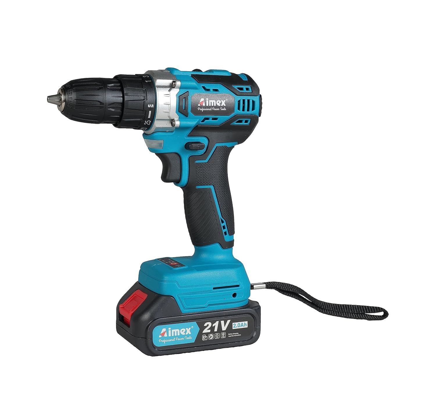 Aimex DT-206H Cordless Screwdriver/impact Drill 21v Brushless Motor, 1500 RPM, Two Speed Control ...