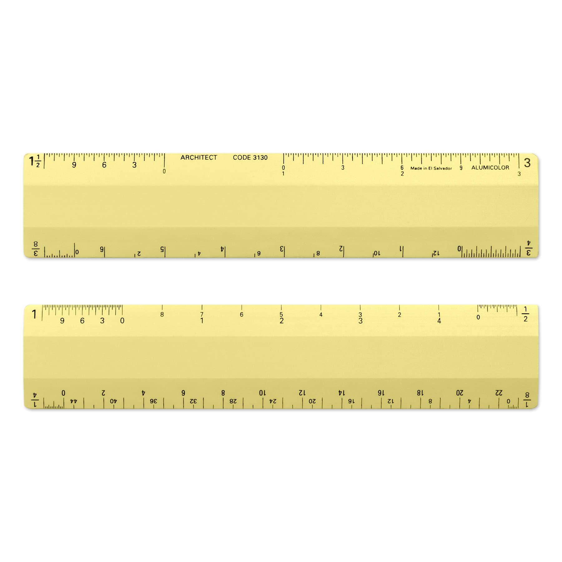 Snapklik.com : Alumicolor Architect 6 Inch Ruler Scale W/ 4 Bevel ...