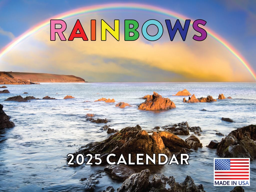 Amazon.com: Rainbow Calendar 2025 Nature Landscape Monthly Wall ...
