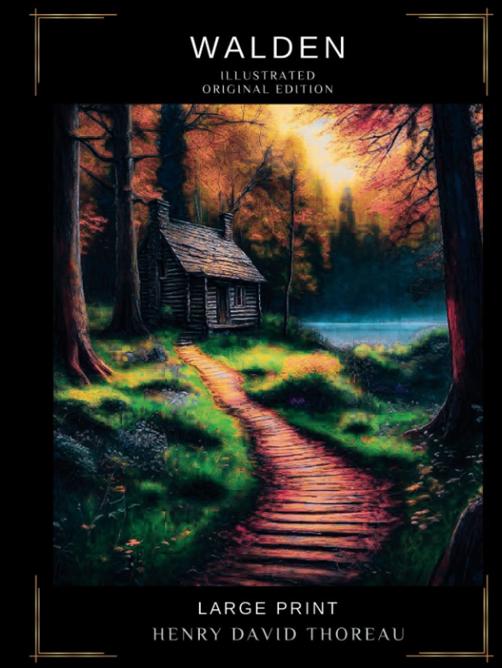WALDEN Original Illustrated Edition: Large Print: Thoreau, Henry David ...