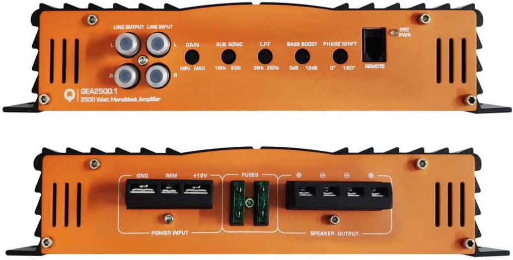 Quantum Audio QEA2500.1 Monoblock Car Subwoofer Amplifier User Manual