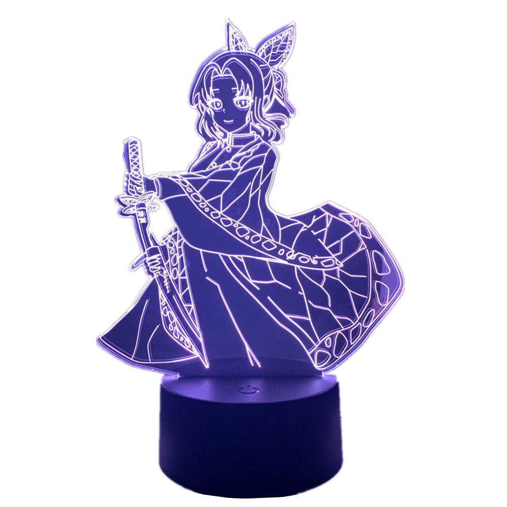 Touch Remote Control 3d Lamp Anime Demon Slayer Kochou Shinobu ...