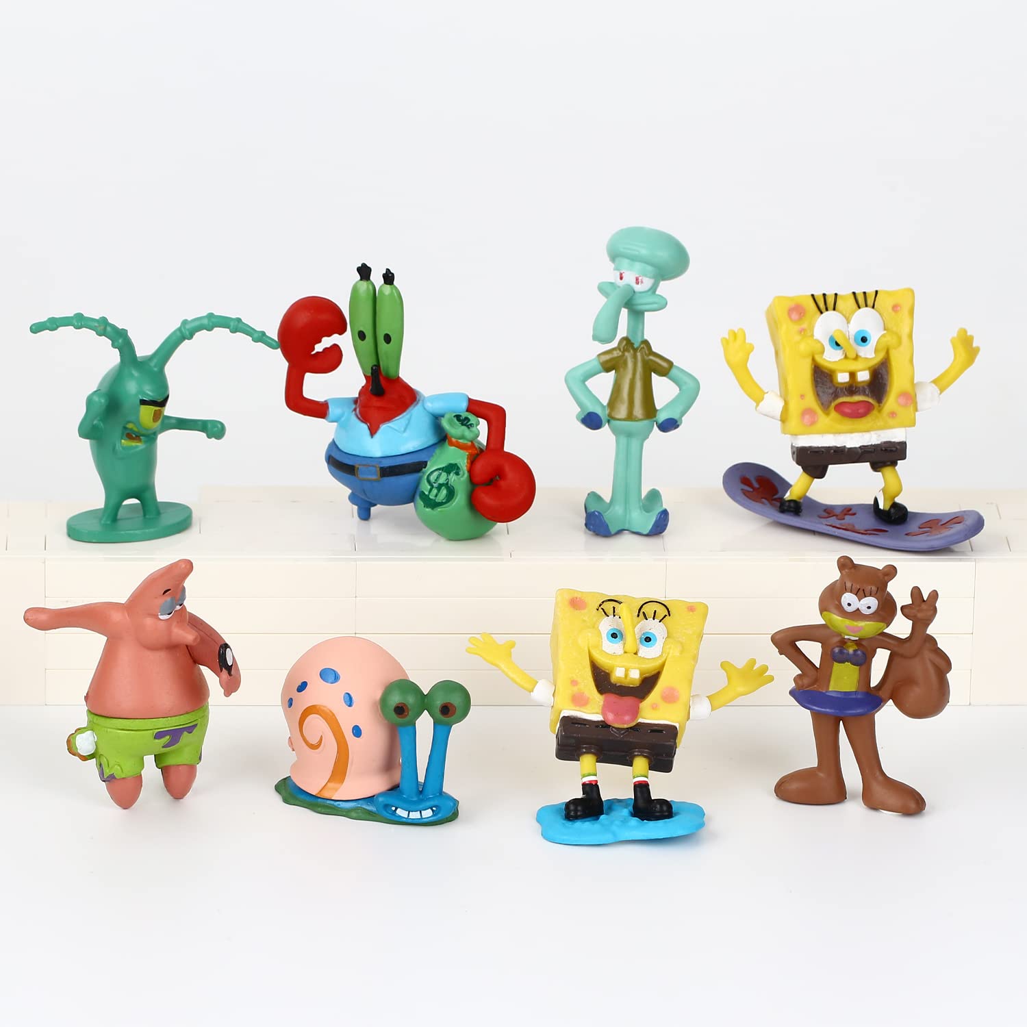 Buy Sponge of Bob Figure Set of 8 - ft. Squidward, Sandy Cheeks ...