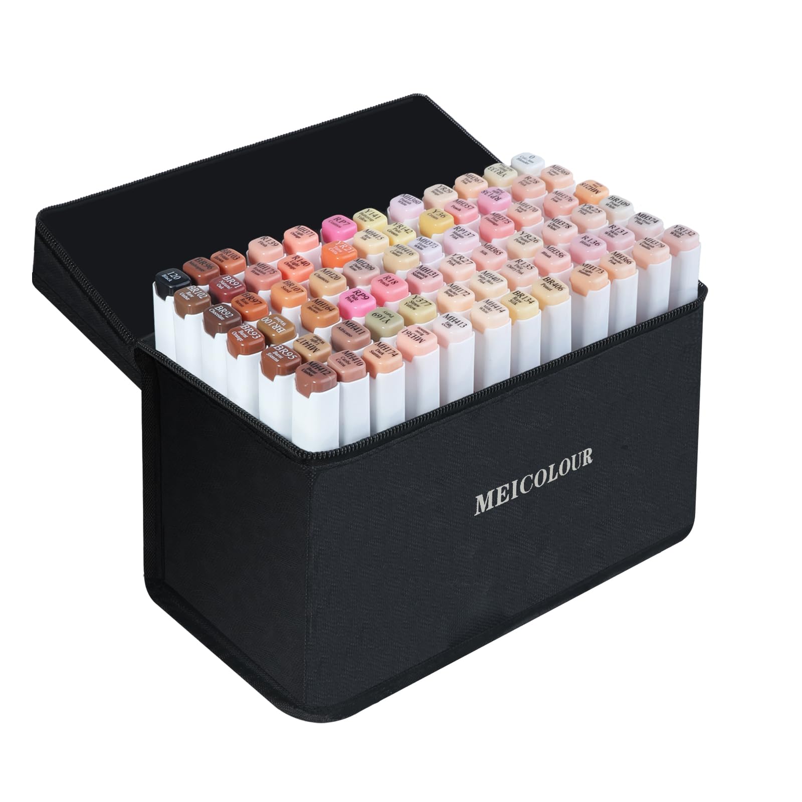 Amazon.com: MEI COLOUR Skin Tone Alcohol Markers for Adults Artists, 72 ...