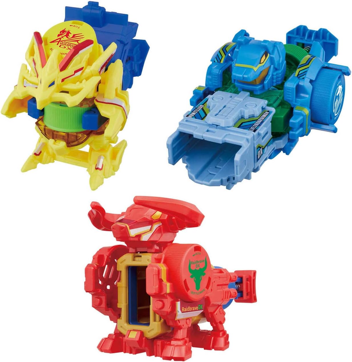 Amazon | ボトルマン BOT-48 ランダムコレクション Vol.03 NO.2 アクアスポーツDX イエローVer. / NO.3 ライフルガーディワンDX ブルーVer. / NO ...