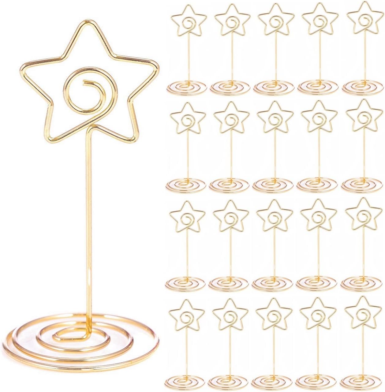 Amazon.com: 26 PCS Table Number Holder - Table Card Holder Stand Wire ...