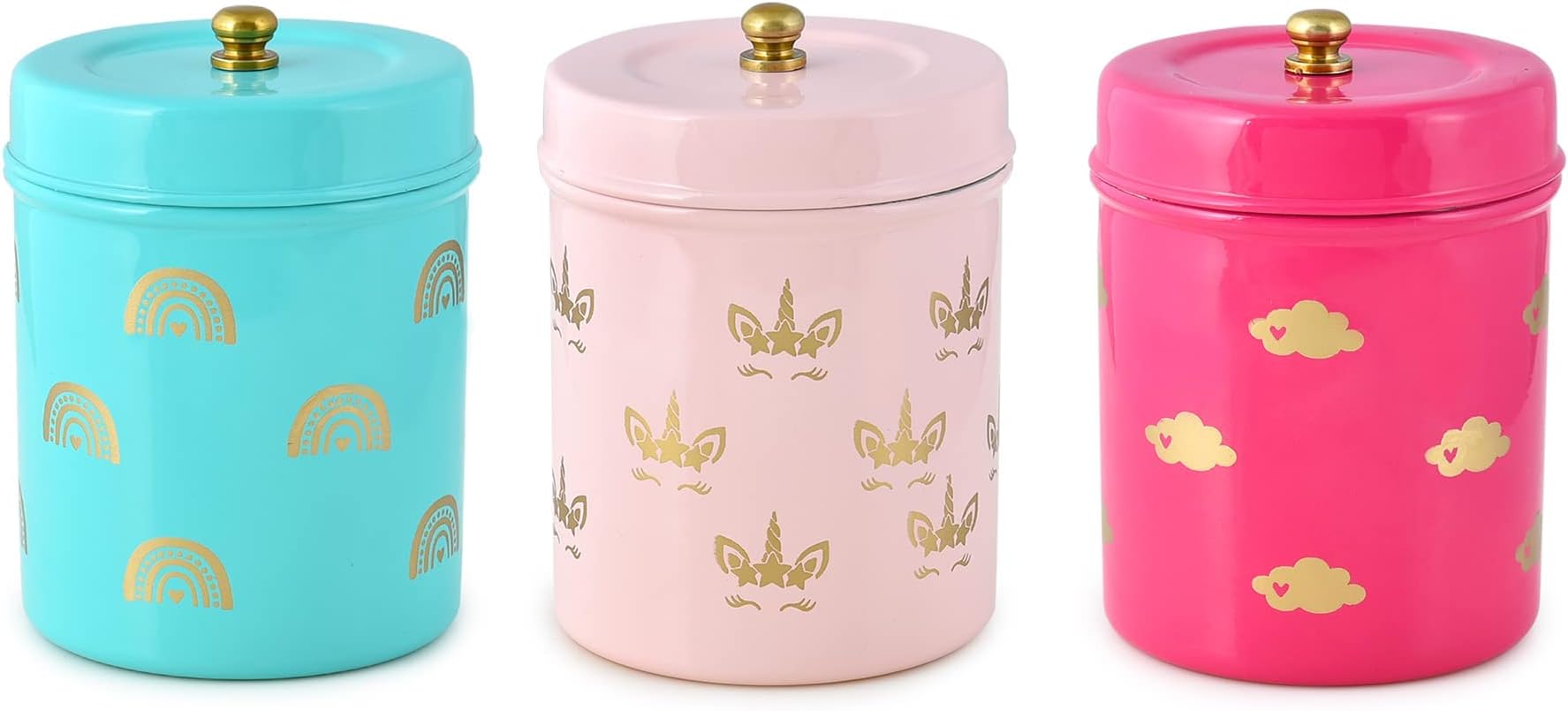 Sumeet Stainless Steel Multi Color Small Canisters/Jars/Storage ...