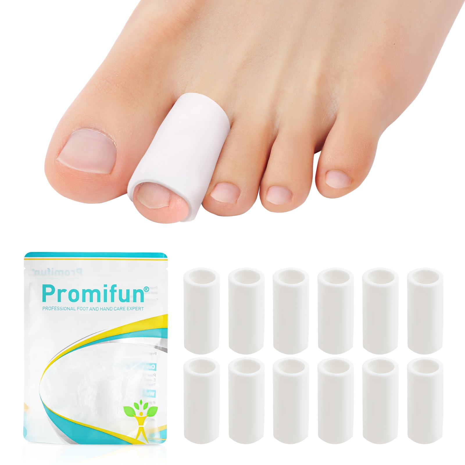 Amazon.com: Promifun Silicone Toe Protectors – 12 Pack Soft Gel Toe ...