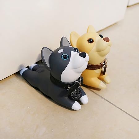 Amazon.com : DomeStar Door Stop, Cute Dog Door Stopper Husky Door Stop ...