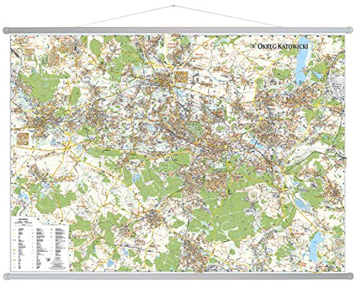 Okreg Katowicki mapa scienna XXL : Amazon.co.uk: Books