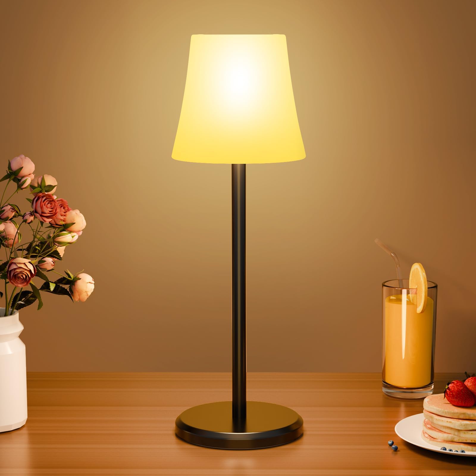 Table Lamp,Rechargeable Lamp Battery Operated Lamp,Dimmable Bedside ...