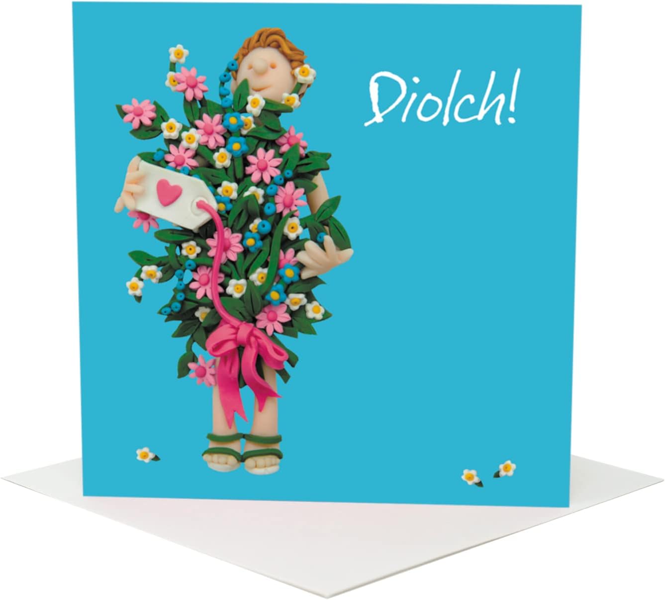 Diolch/Thank You Welsh Language Greetings Card by Erica Sturla : Amazon ...