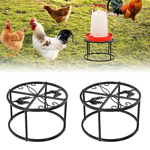 Snapklik.com : 2Pcs Metal Stand For Chicken Feeder Waterer,Chicken ...
