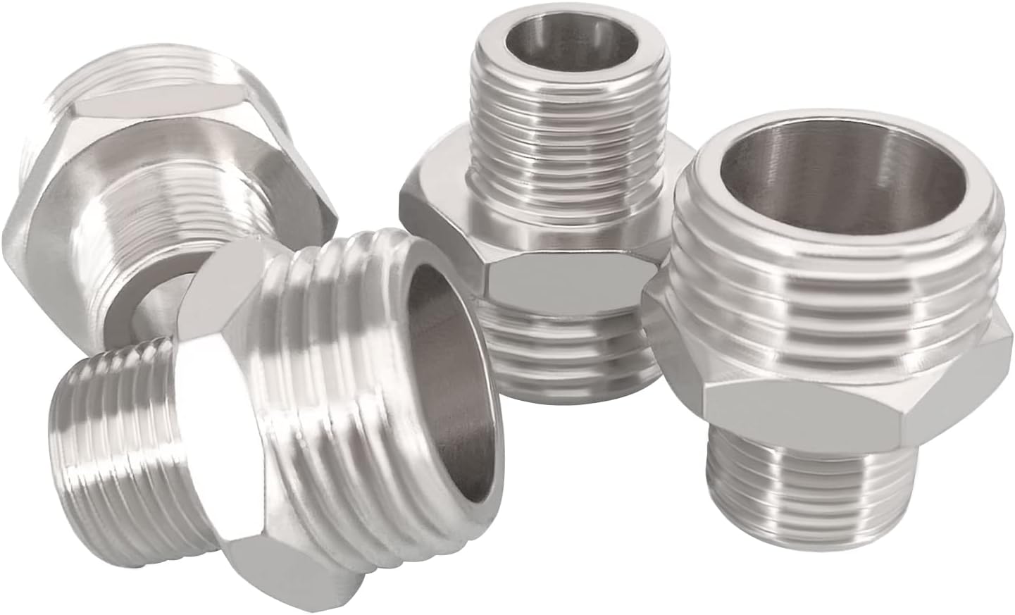 Amazon.com: Fitvell Nickel Plated Brass G 1/2 male to 3/8 Male ...