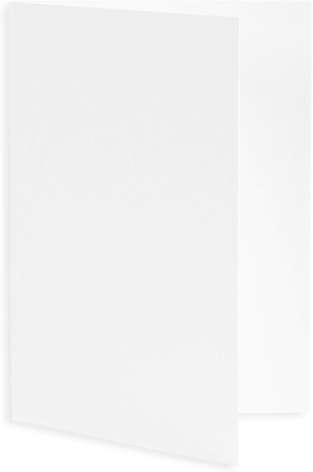Amazon.com : Blank Fold Invitation Card A9 Matte Smooth Radiant White ...