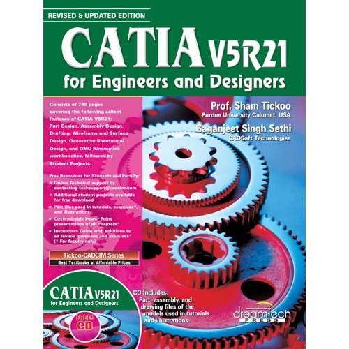 Amazon.in: Buy CATIAV5 R21: For Engineers and Designers (With CD) Book ...