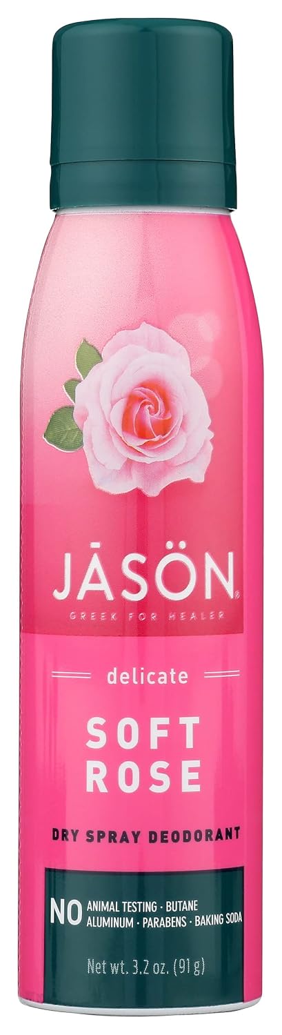 Amazon.com : Jason Deodorant Spray Soft Rose, 3.8 Ounce (Pack of 1 ...